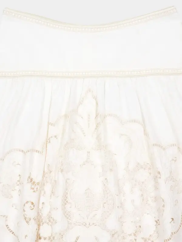 Zimmermann Daylight Linen Maxi Skirt - Cream