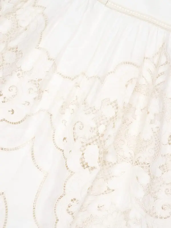 Zimmermann Daylight Linen Maxi Skirt - Cream