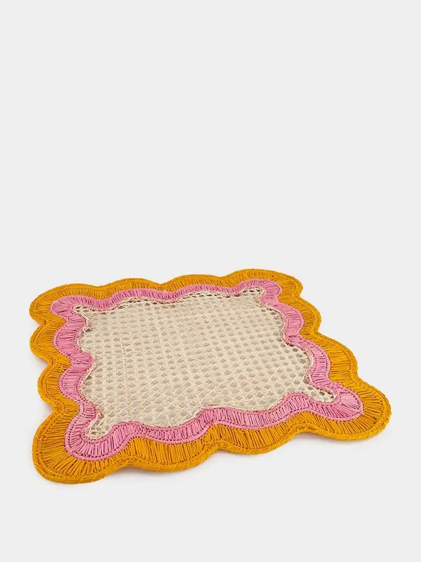 Coro Cora Wavy Iraca Palm Placemat