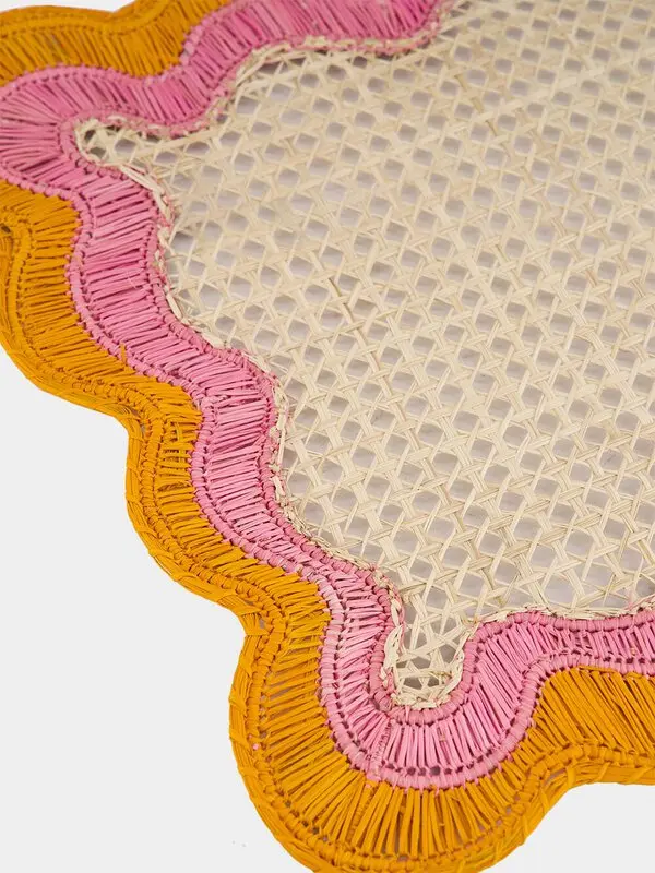 Coro Cora Wavy Iraca Palm Placemat