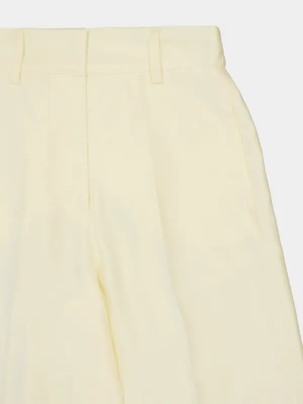PAULA Sonia Silk Twill Wide Leg Trousers