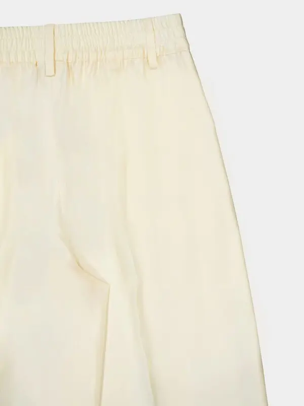 PAULA Sonia Silk Twill Wide Leg Trousers