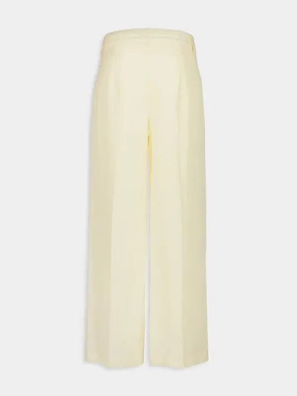 PAULA Sonia Silk Twill Wide Leg Trousers