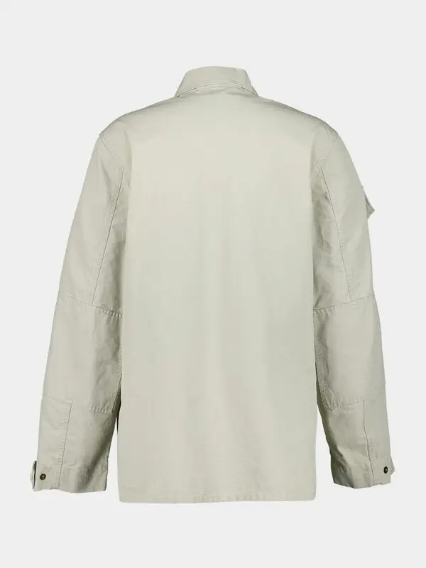 Balenciaga Military Cotton Ripstop Shirt Jacket