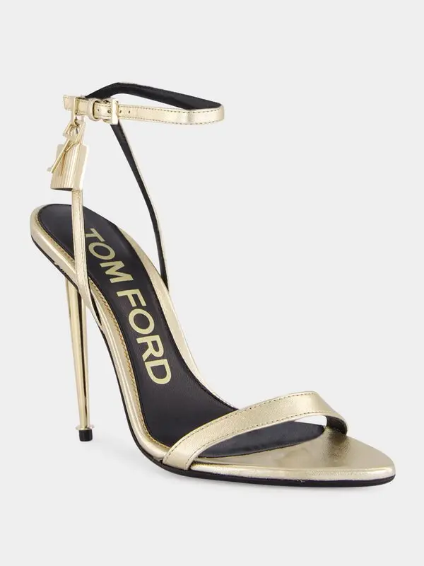 TOM FORD Laminated Nappa Leather Padlock Sandal