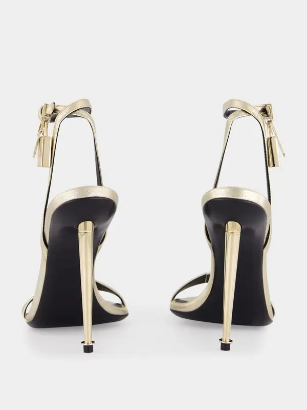 TOM FORD Laminated Nappa Leather Padlock Sandal