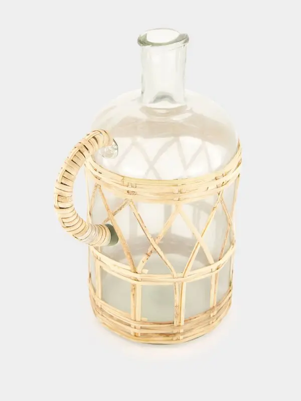Madam Stoltz Glass Jug With Cane