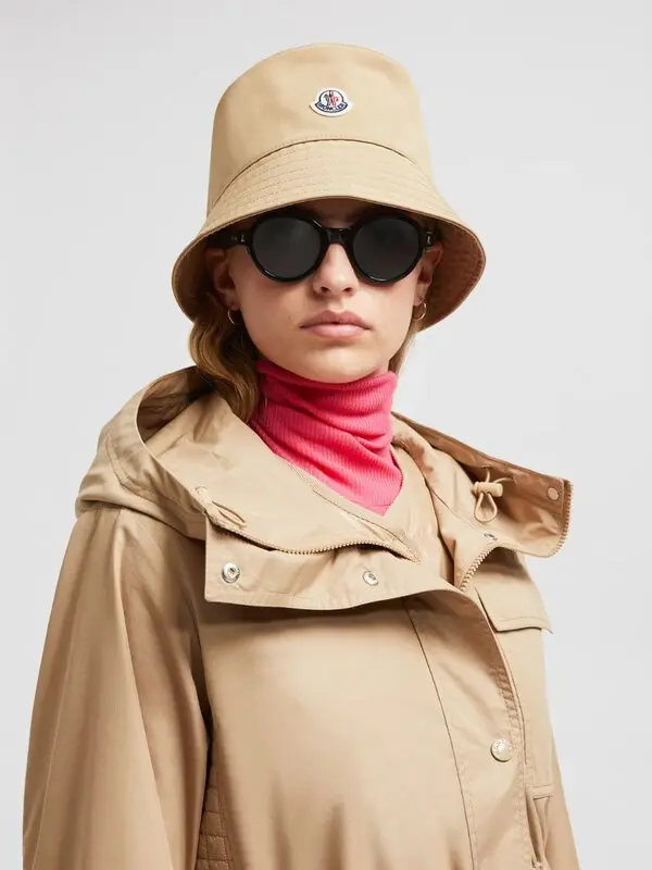 Moncler Cotton Bucket Hat - Beige
