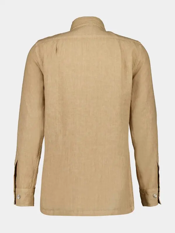 120% Lino Linen Jacket With Pockets
