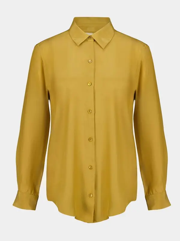 PAULA Silk Shirt - Beige