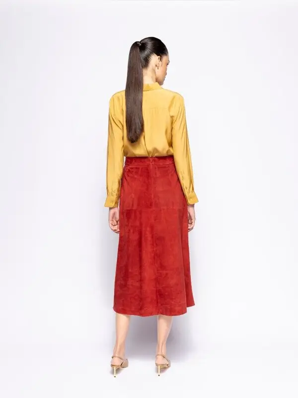 PAULA Silk Shirt - Beige