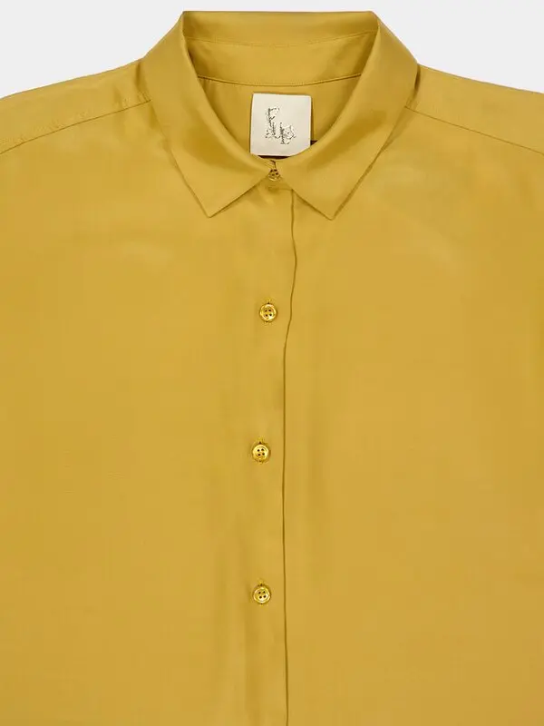 PAULA Silk Shirt - Beige