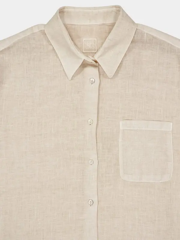 120% Lino Safari Soft Fade Long Sleeve Shirt