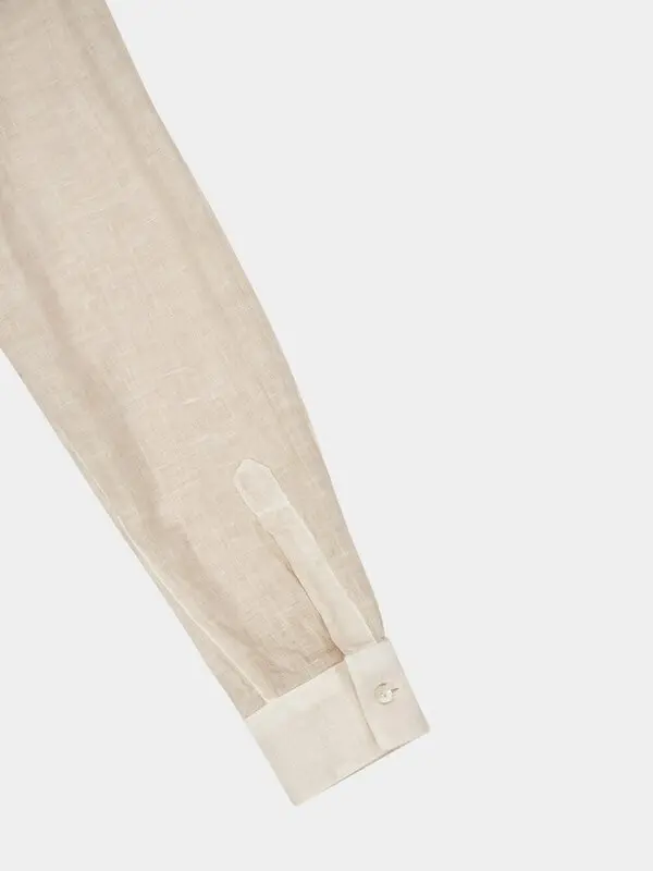 120% Lino Safari Soft Fade Long Sleeve Shirt