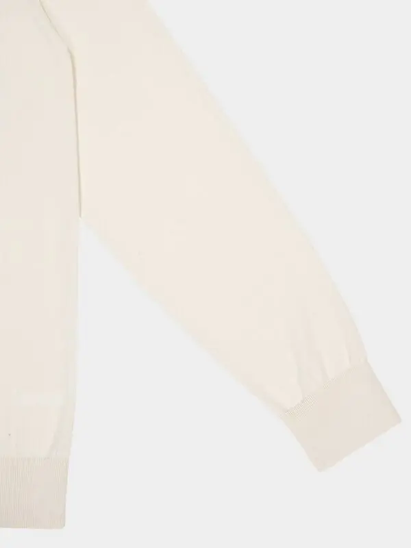PIACENZA CASHMERE 1733 V-neck Buttoned Cotton Cardigan - Beige