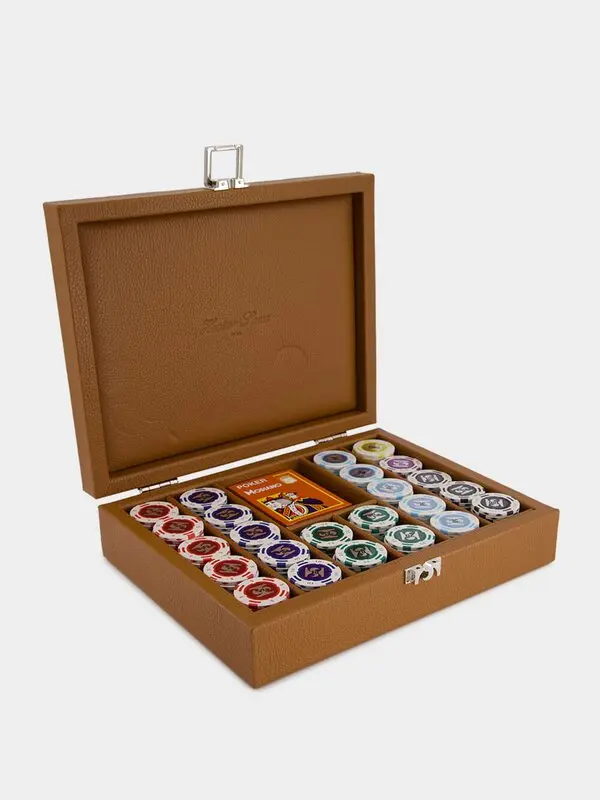 Hector Saxe Paris Leather Poker Set