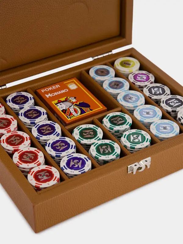 Hector Saxe Paris Leather Poker Set