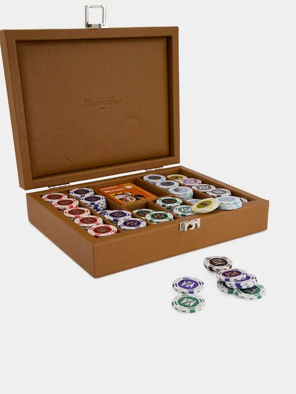 Hector Saxe Paris Leather Poker Set
