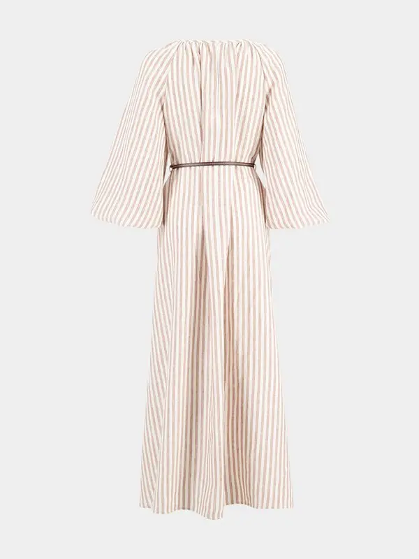 Zimmermann Cascadian Linen Maxi Dress - Beige