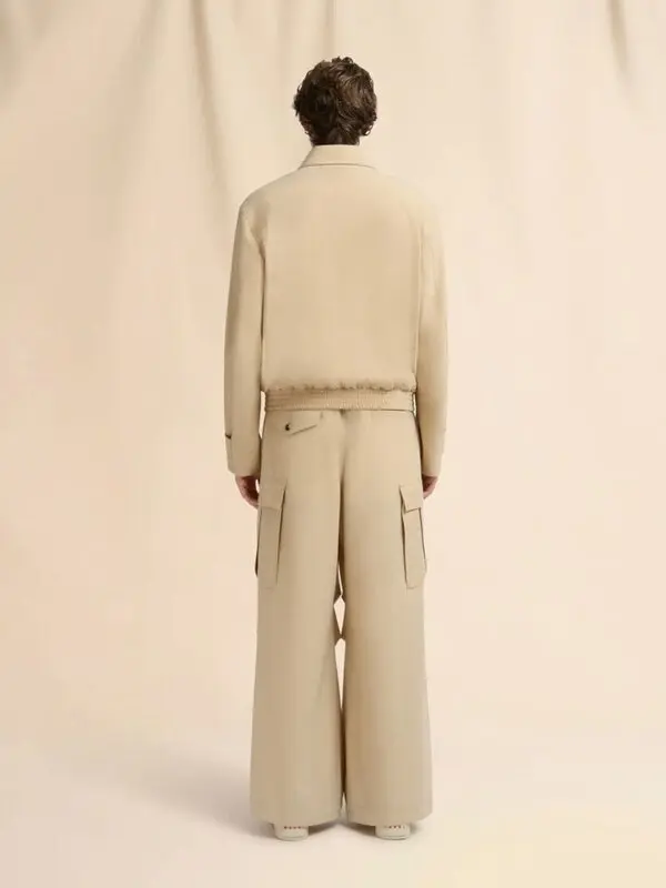 Marni Wool Blend Zip Jacket - Beige