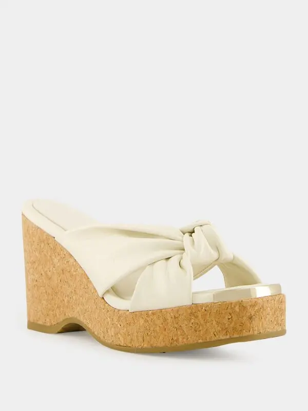 JIMMY CHOO Avenue Wedge 95 Mules