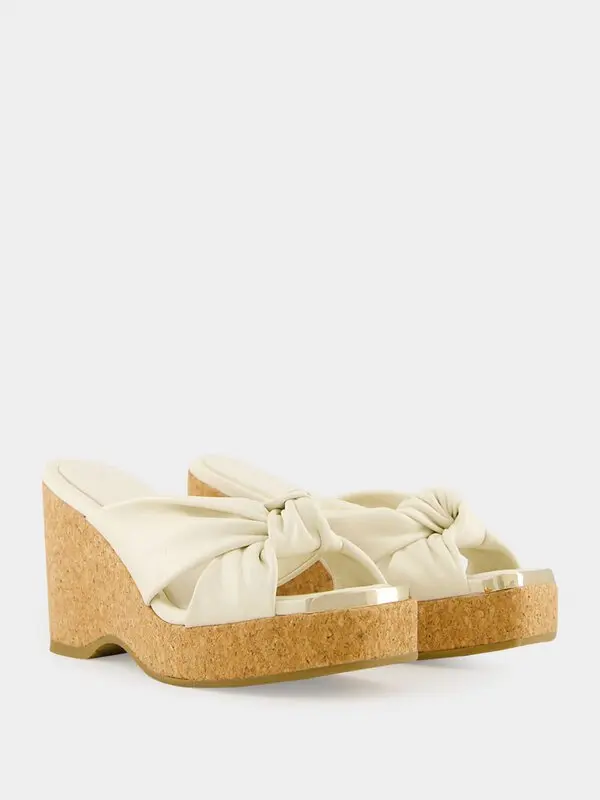 JIMMY CHOO Avenue Wedge 95 Mules