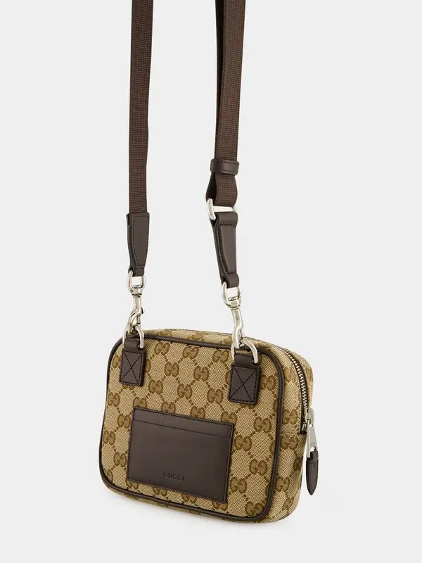 Gucci Gg Canvas Mini Crossbody Bag