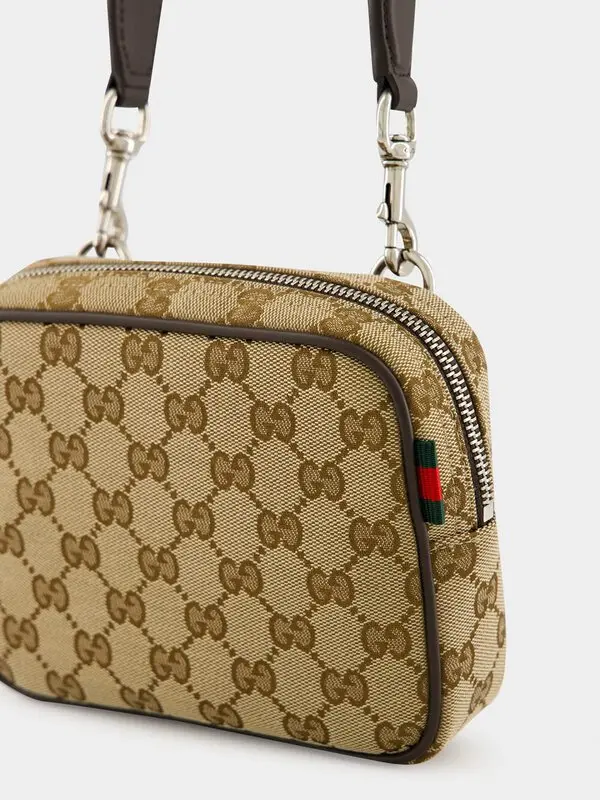 Gucci Gg Canvas Mini Crossbody Bag
