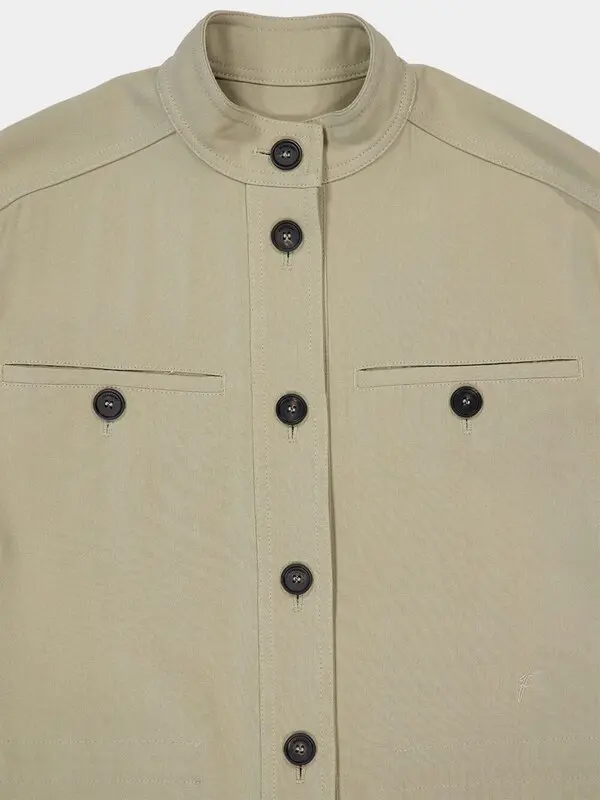 FERRAGAMO Cotton-silk Saharan Jacket