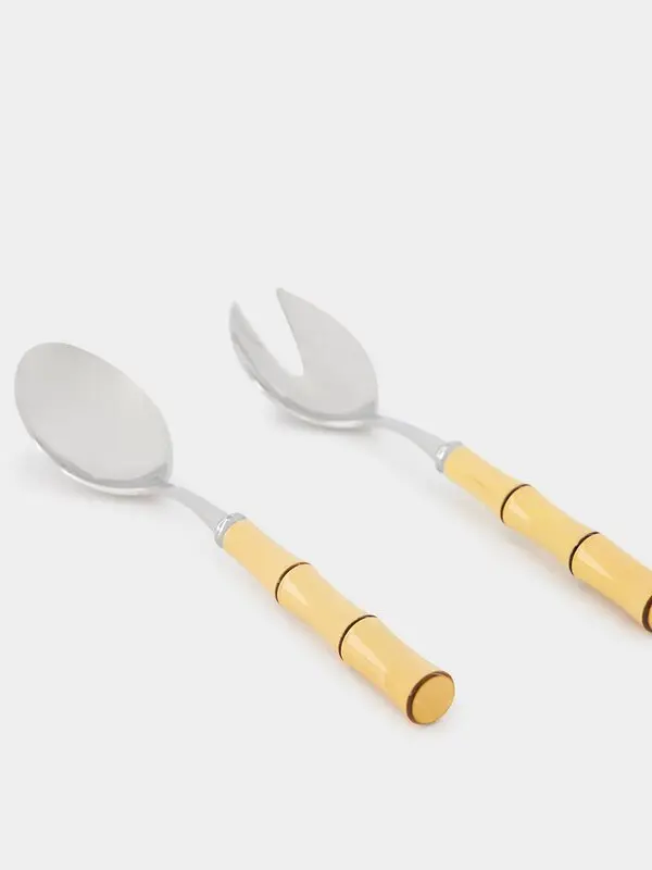 CAPDECO Byblos Bamboo Salad Serving Set By