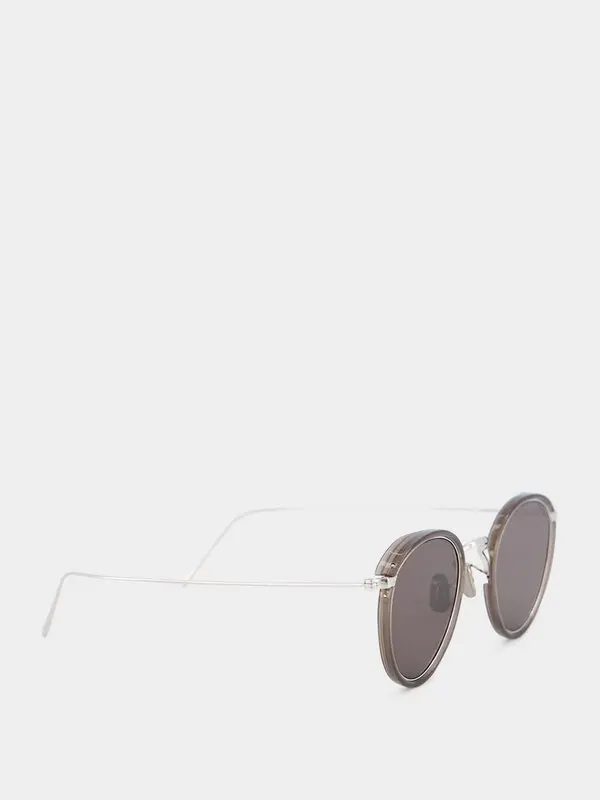 EYEVAN 7285 717e Round Frame Sunglasses - Brown