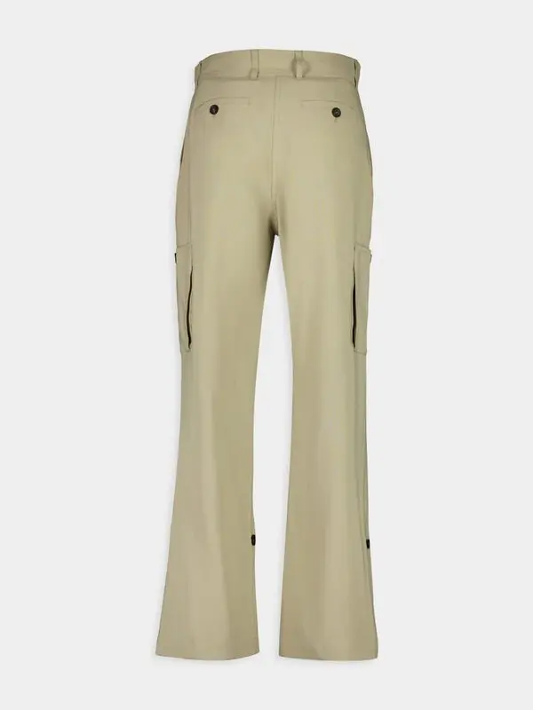 FERRAGAMO Silk Blend Cargo Trousers