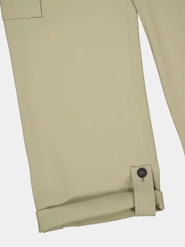 FERRAGAMO Silk Blend Cargo Trousers