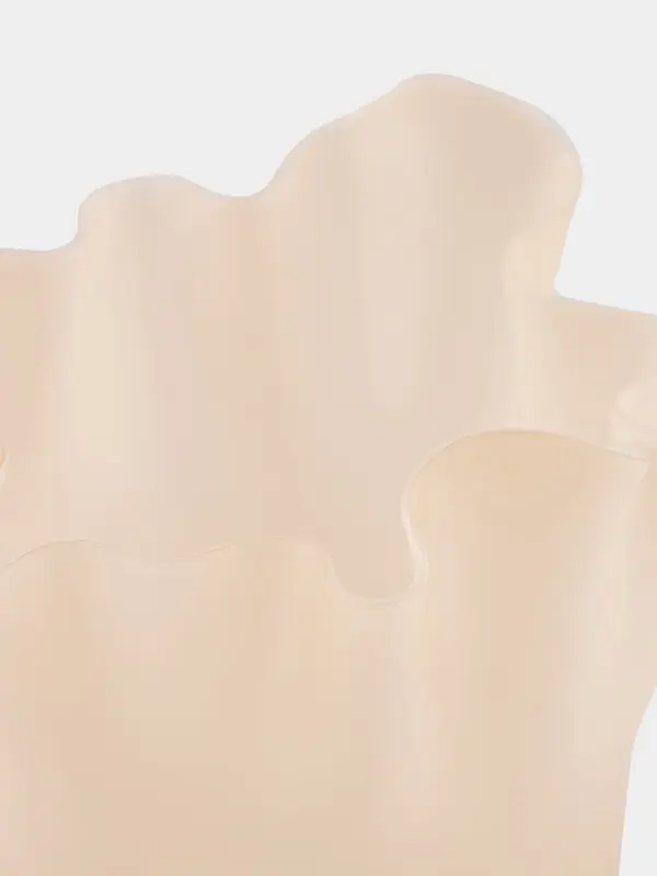 VENINI Fazzoletto Murano Glass Vase - Beige