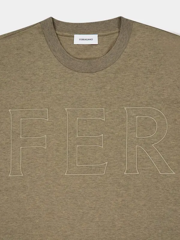 FERRAGAMO Concrete Melange Overdyed T-shirt