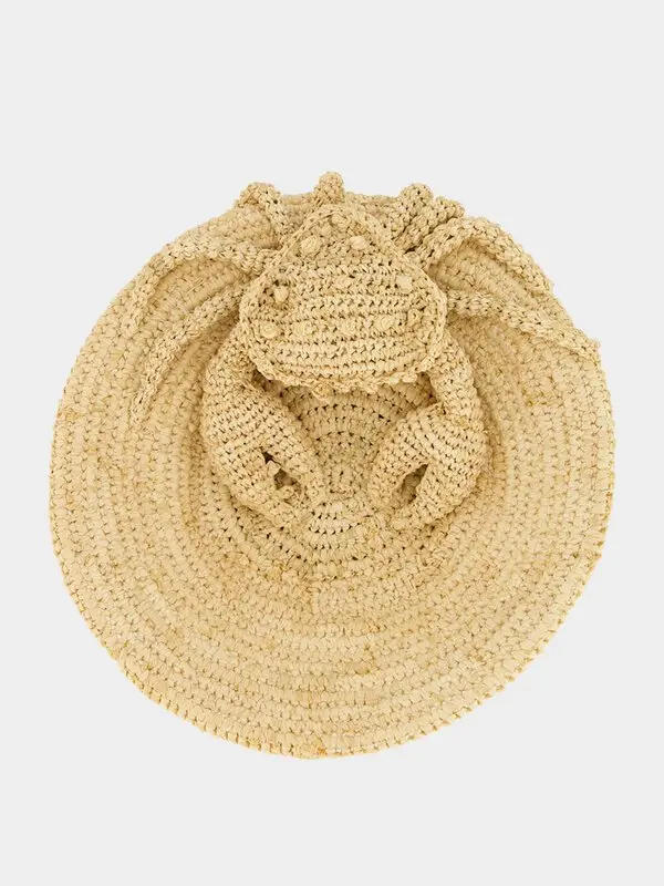 NATALIA BRILLI Natural Raffia Paguro Plate