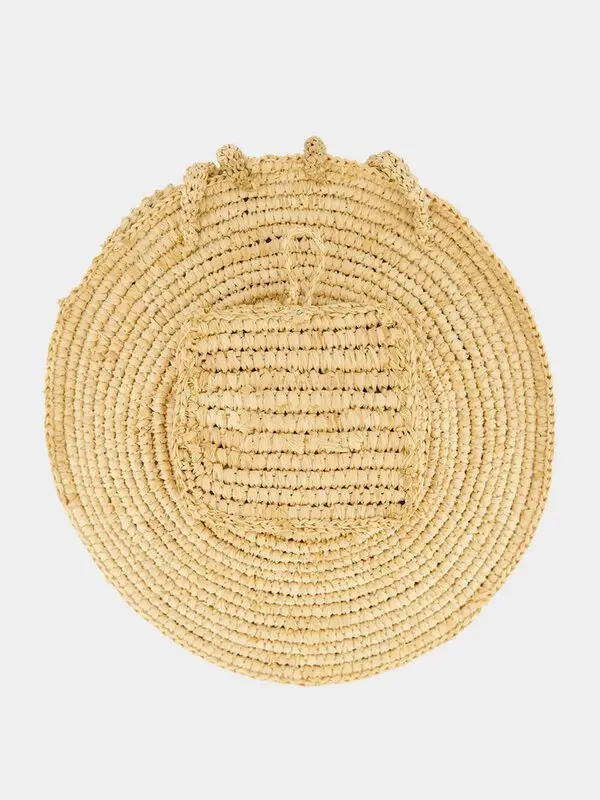 NATALIA BRILLI Natural Raffia Paguro Plate