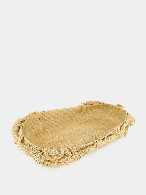 NATALIA BRILLI Natural Raffia Langoustine Plate