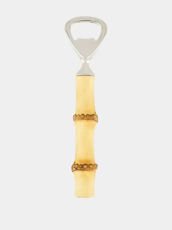 LORENZI MILANO Bamboo Root Bottle Opener - Beige