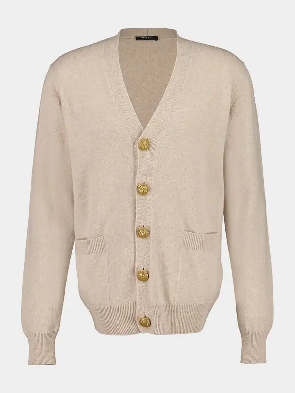 Balmain Buttoned Cashmere Cardigan