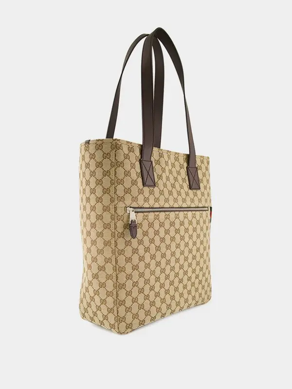 Gucci Medium Gg Canvas Tote - Beige