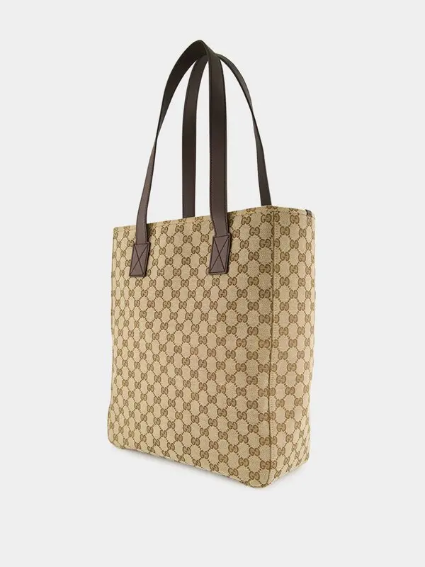Gucci Medium Gg Canvas Tote - Beige