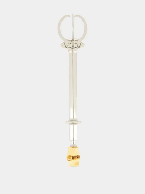 LORENZI MILANO Bamboo Root Ice Tongs - Beige