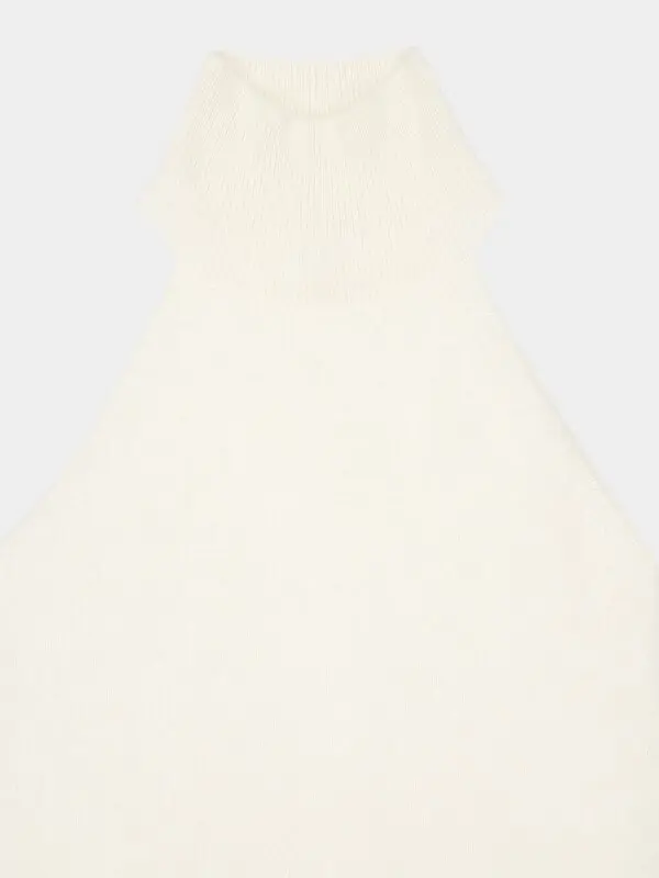 LISA YANG Leya Brushed Cashmere Top - Cream