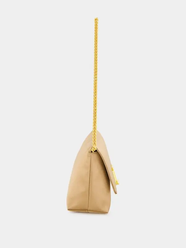 TOM FORD Satin Nobile Mini Bag With Chain Strap - Beige