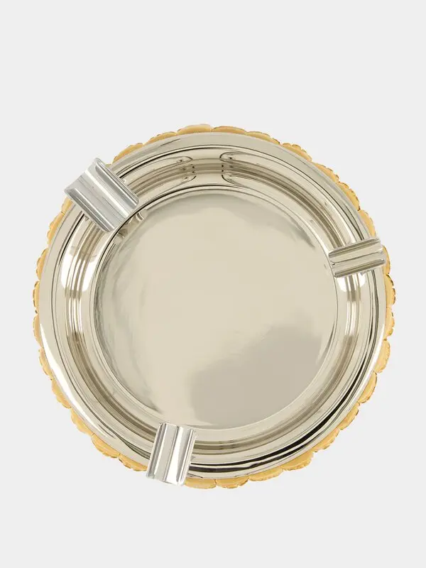 LORENZI MILANO Bamboo Root Cigar Ashtray