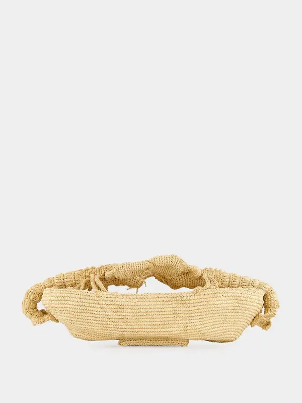 NATALIA BRILLI Natural Raffia Lobster Bowl