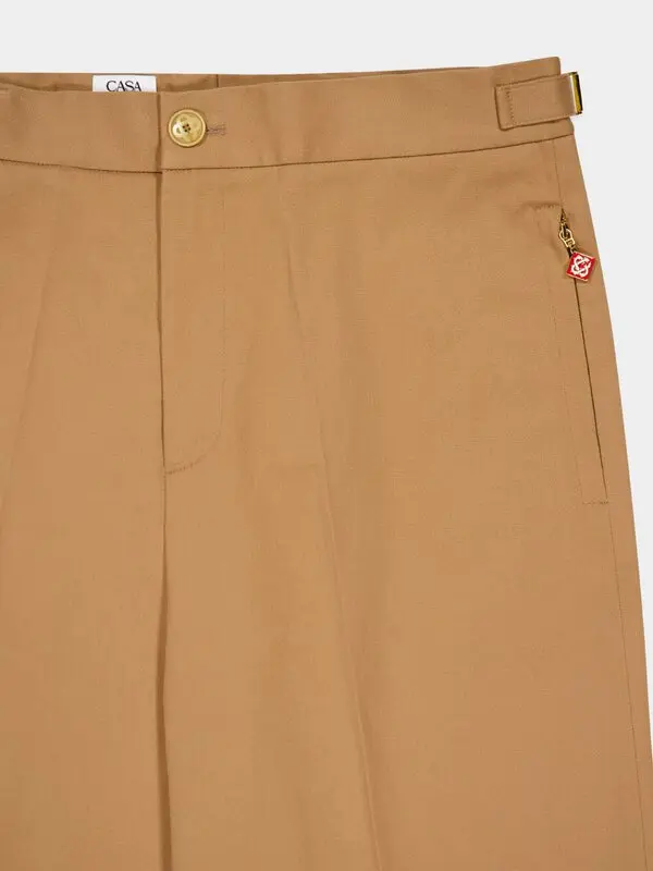 Casablanca Ecru Cotton Chinos - Beige