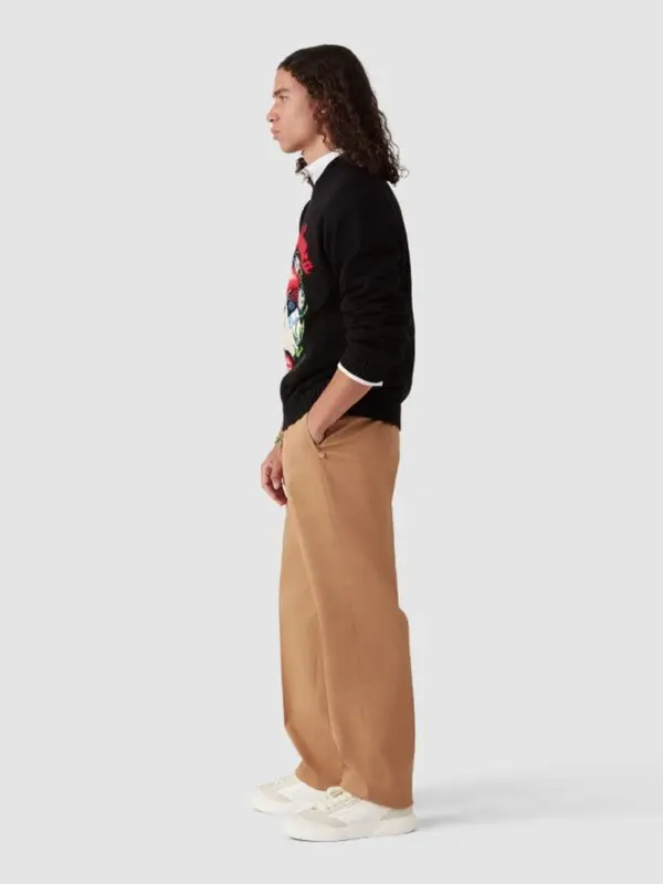 Casablanca Ecru Cotton Chinos - Beige