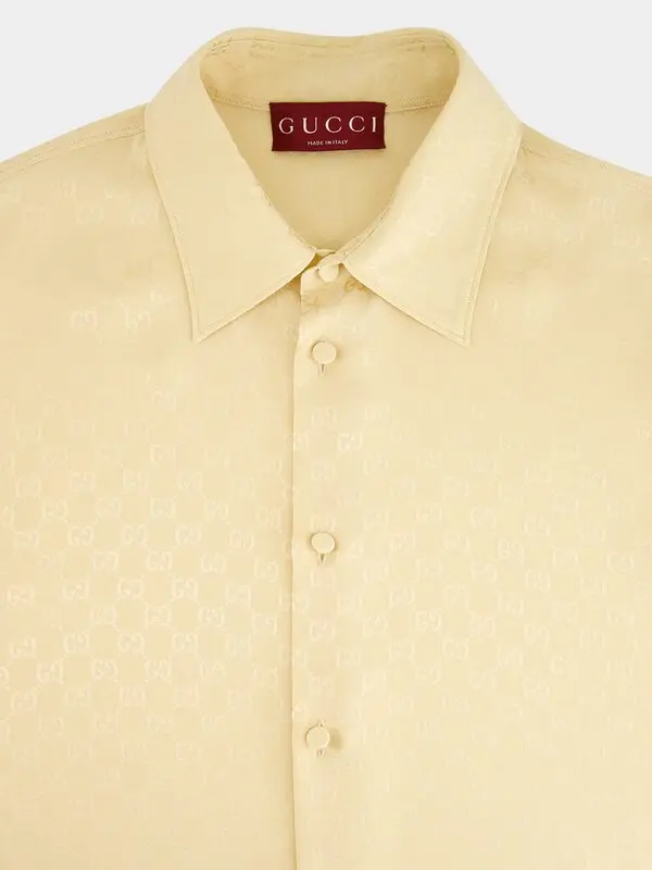 Gucci Gg Silk Jacquard Shirt